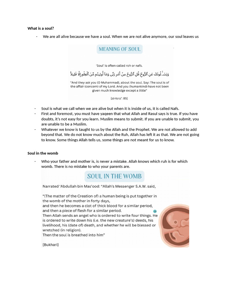 Understanding the Soul in Islam | PDF | God In Islam | Soul