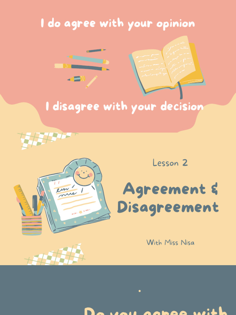 Agreement and Disagreement Expressions | PDF