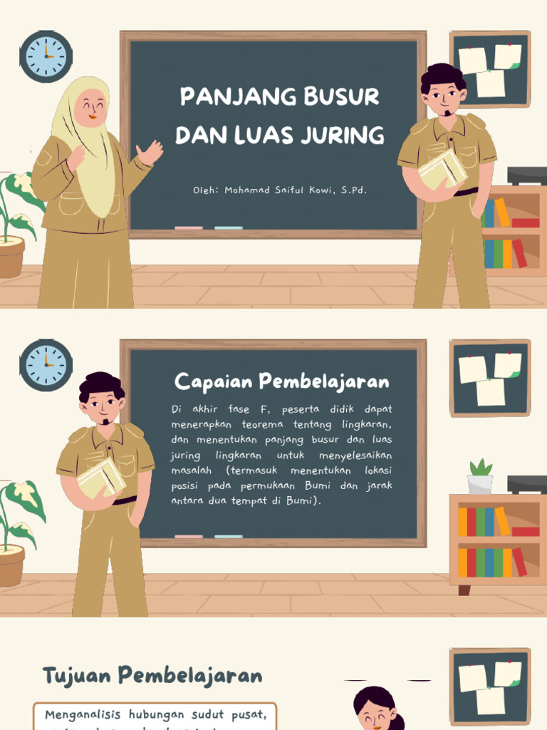Sma Panjang Busur Dan Luas Juring - Xi | PDF