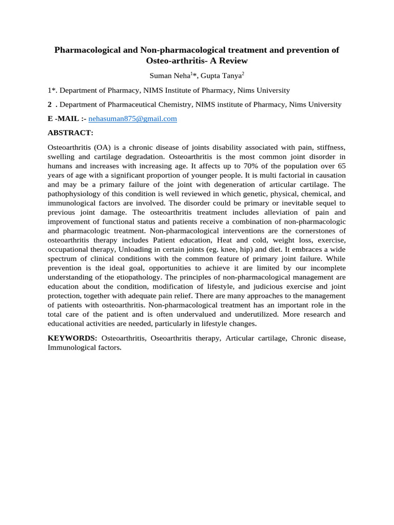 Osteoarthritis 2 Pdf