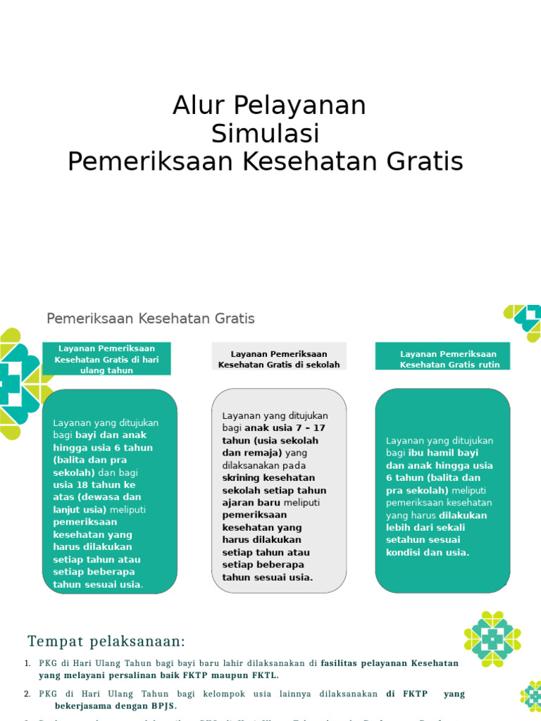 Alur Pelayanan PKG | PDF