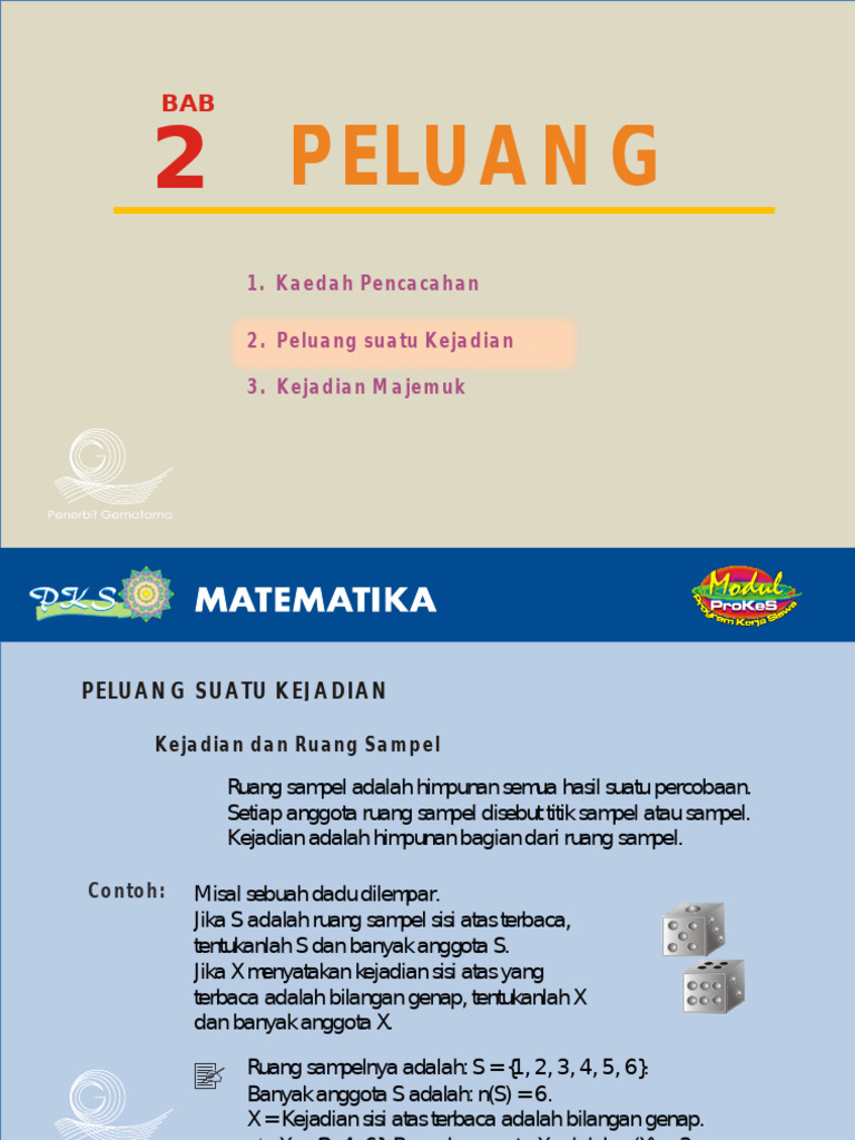 Bab 2 Subbab 2-1 Peluang Kejadian | PDF