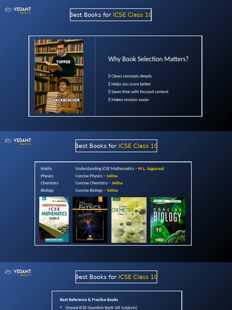 Top ICSE Class 10 Preparation Books | PDF
