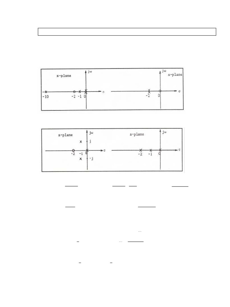 Poles and Zeros in Control Systems | PDF | Calculus | Equations