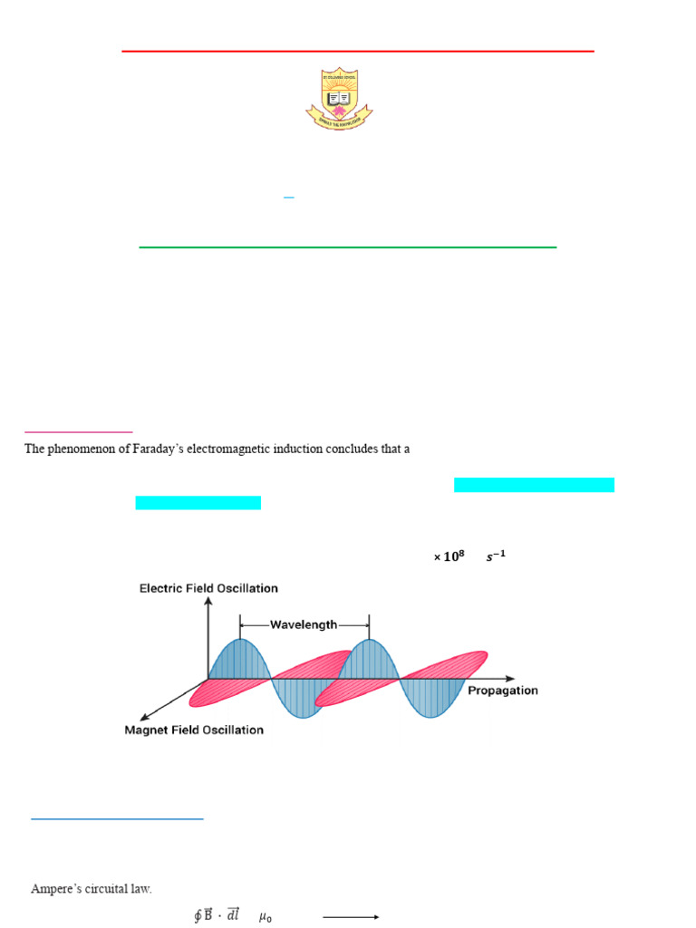 Chapter Waves Class 12th Physics Notesss | PDF | Microwave ...