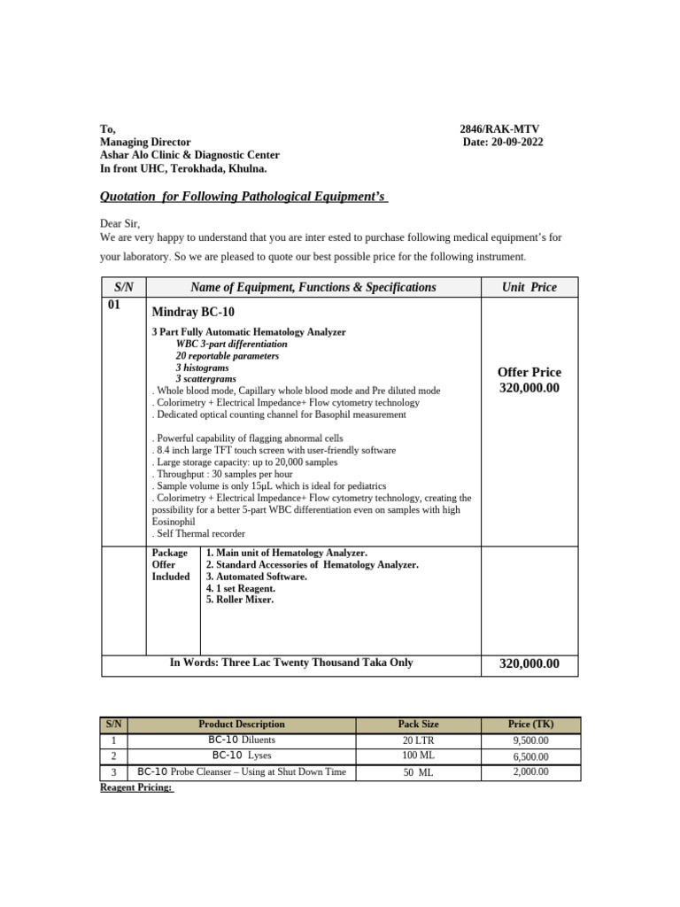 Ashar Alo Clinic & Diagnostic | PDF | Flow Cytometry | Cytometry