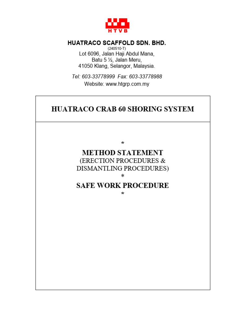 L14-1-REV.L1 at Method Statement C60 (Triangle) | PDF | Structural ...