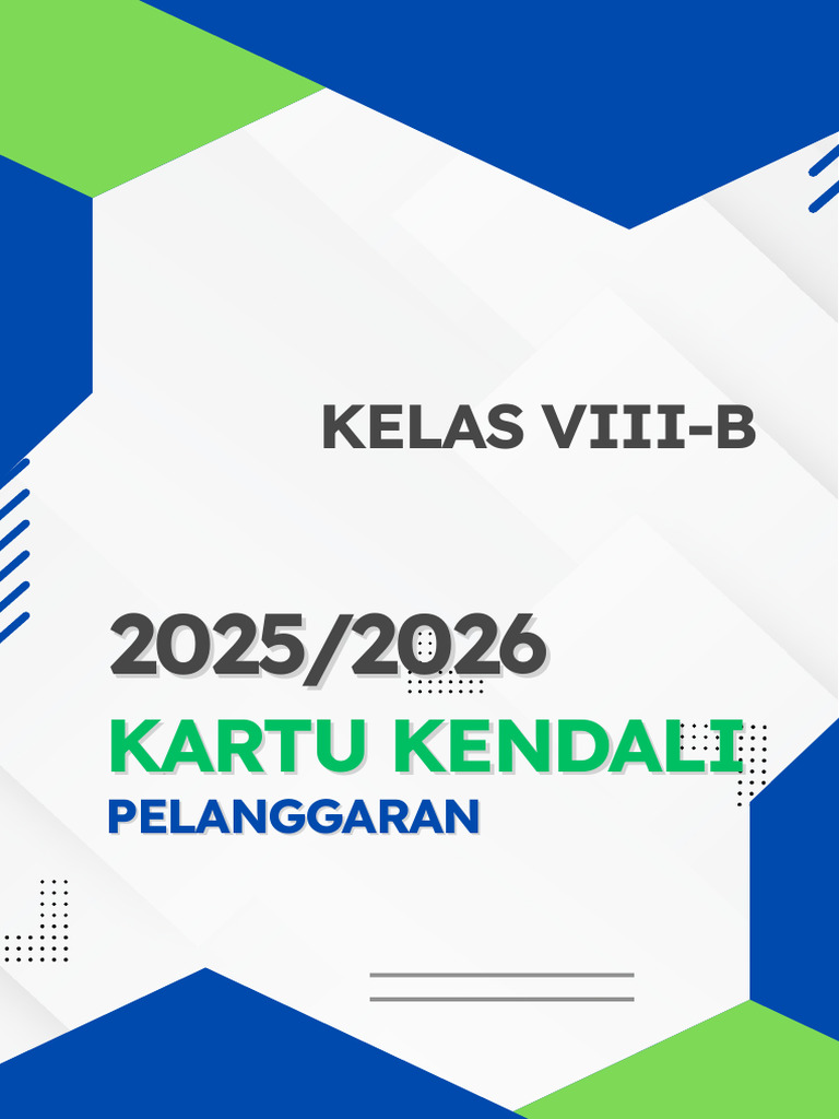 Putih Hijau Biru Geometrik Sederhana Laporan Tahunan Cover A4 (2) | PDF