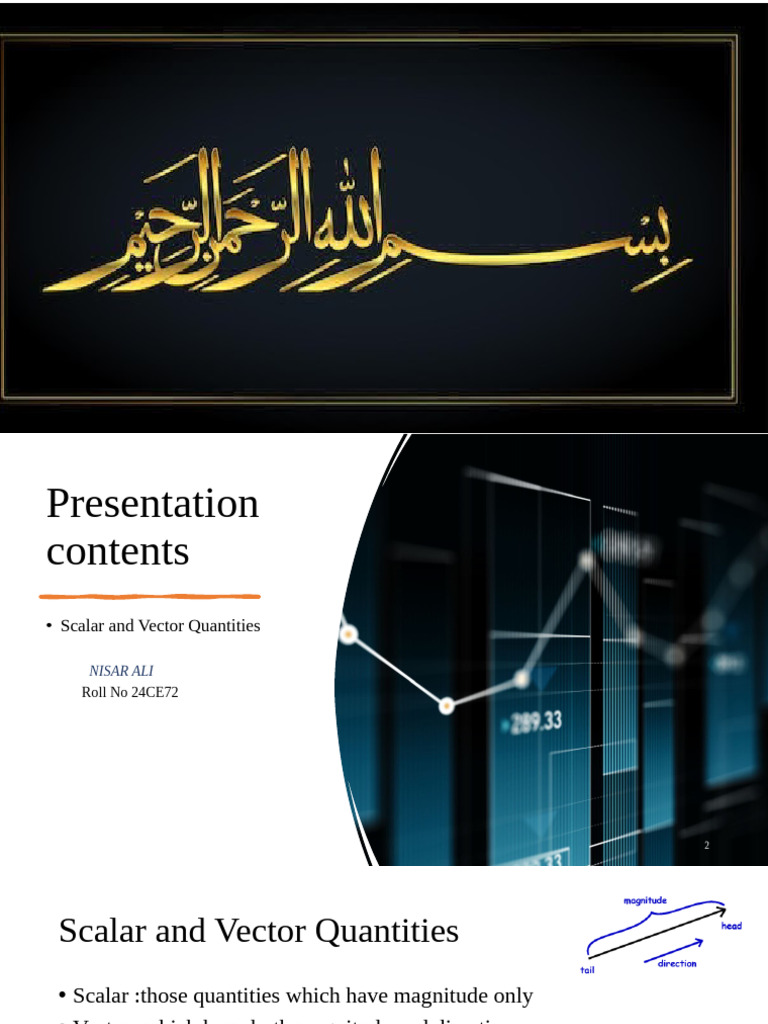 02 Scalar and Vector Quantities | PDF | Euclidean Vector | Multiplication