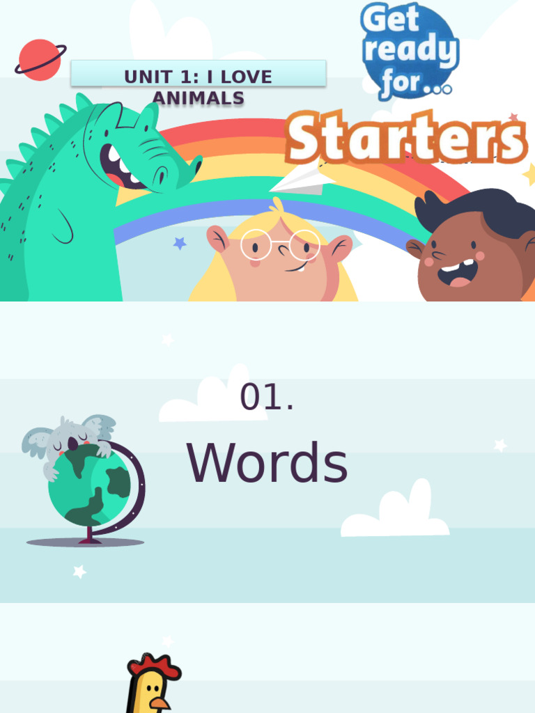T V NG - I Love Animals (Sách Get Ready For Starters) | PDF