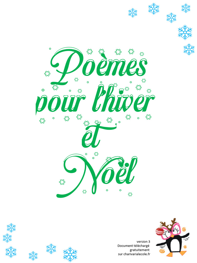 Recueil Poemes Pour Lhiver Et Noel v3 CHARIVARI | PDF