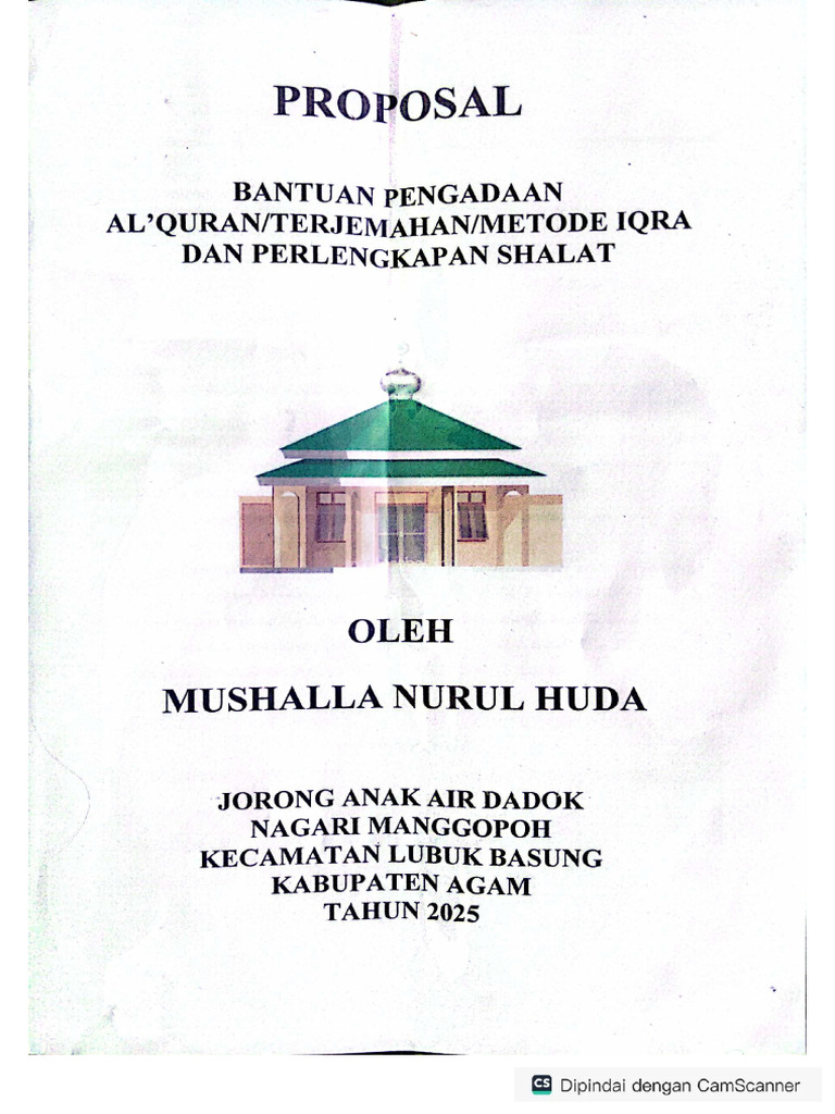 Proposal Musholla Nurul Huda | PDF