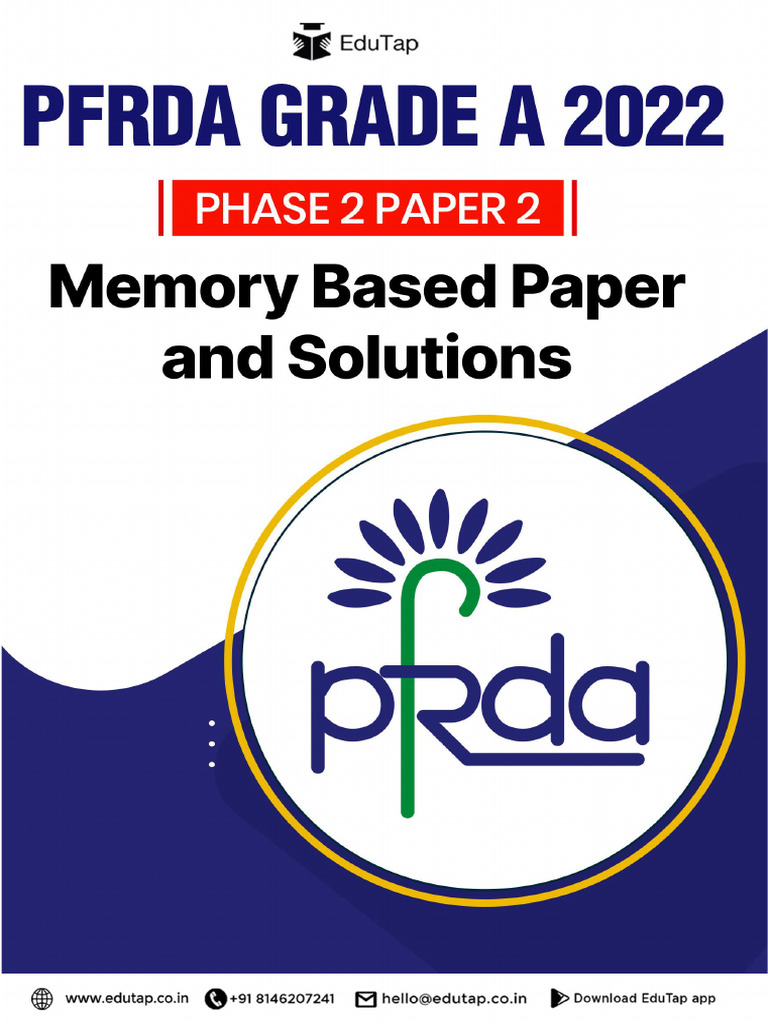 PFRDA Phase 2 Exam Insights | PDF | Preferred Stock | Pension