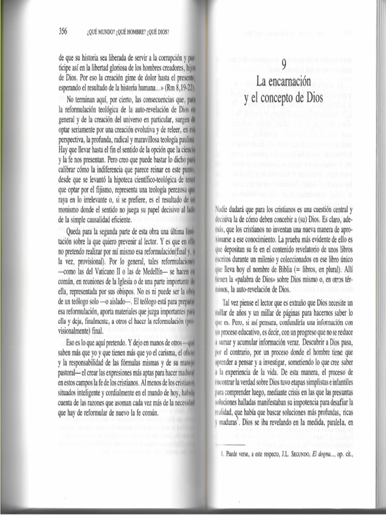 Qué Mundo-Qué Hombre Juan Luis Segundo | PDF