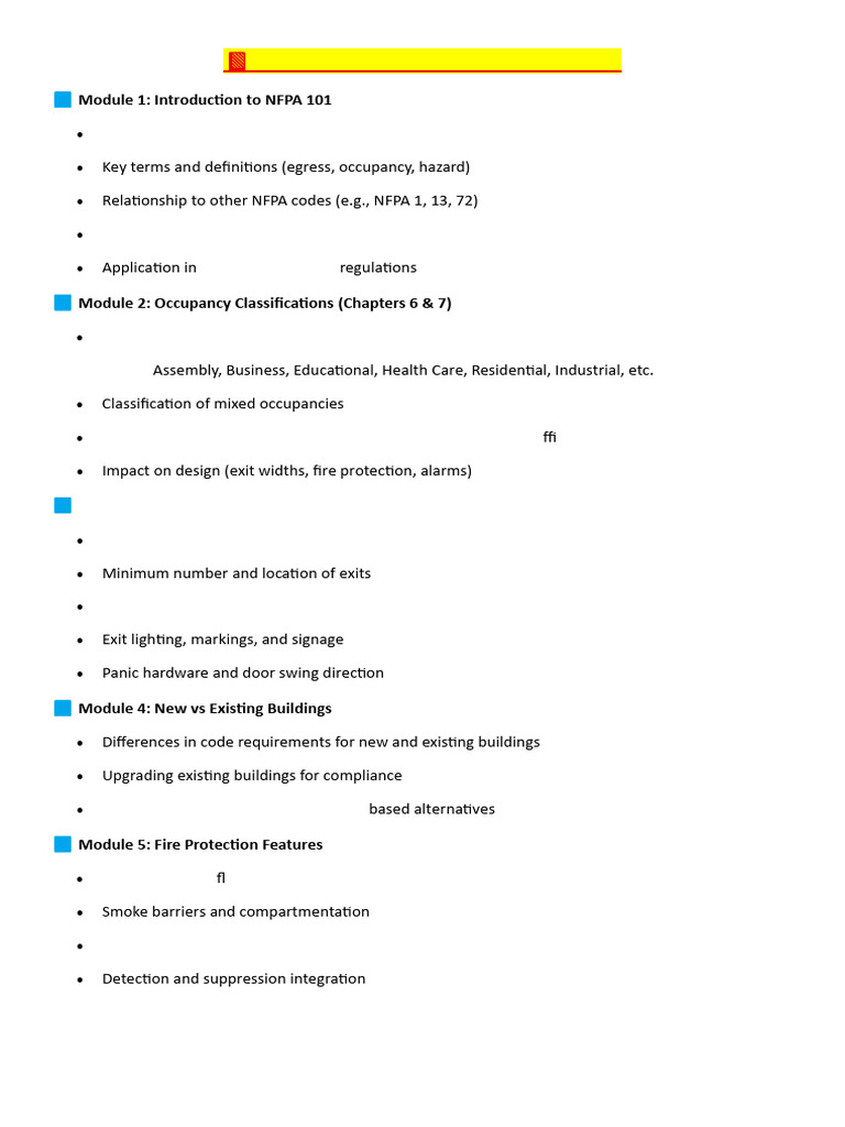 NFPA 101 Life Safety Code Overview | PDF | Fire Sprinkler System ...