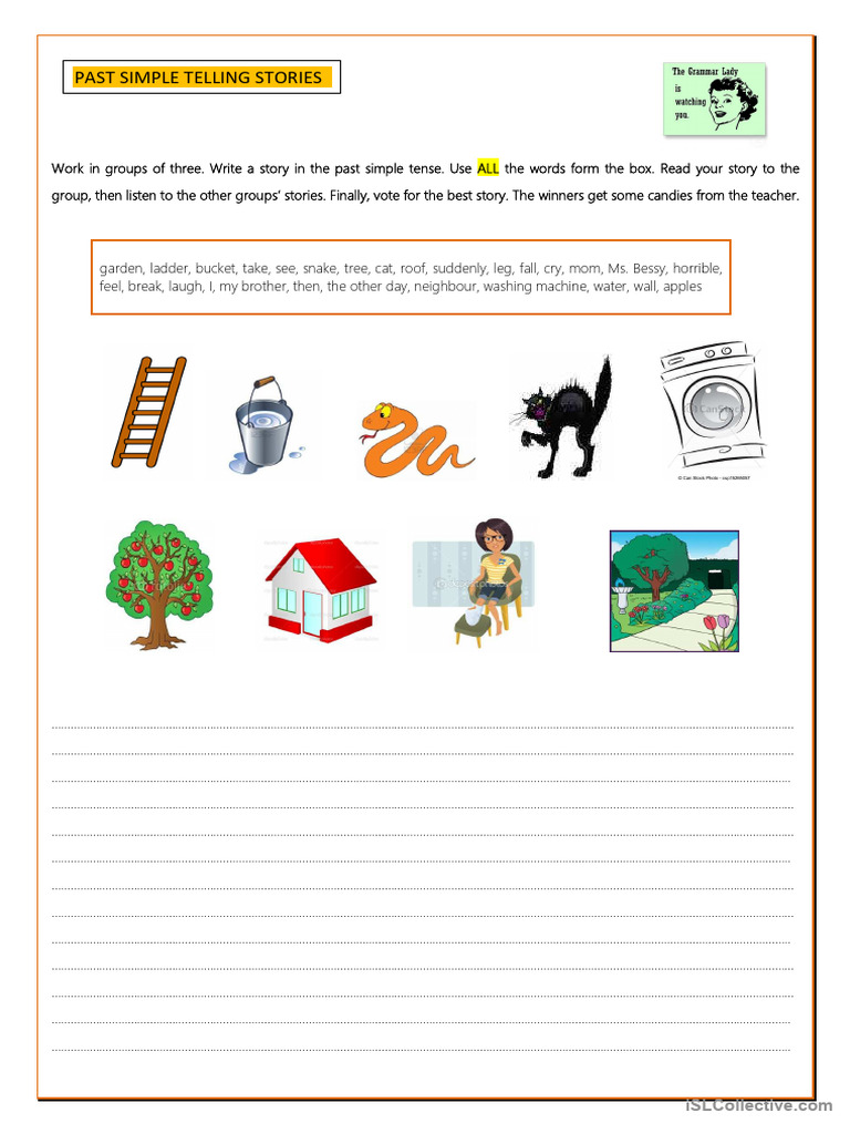 Create A Story (Past Simple) | PDF