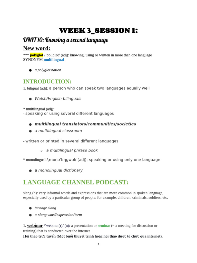 WEEK 3-Session 1 | PDF