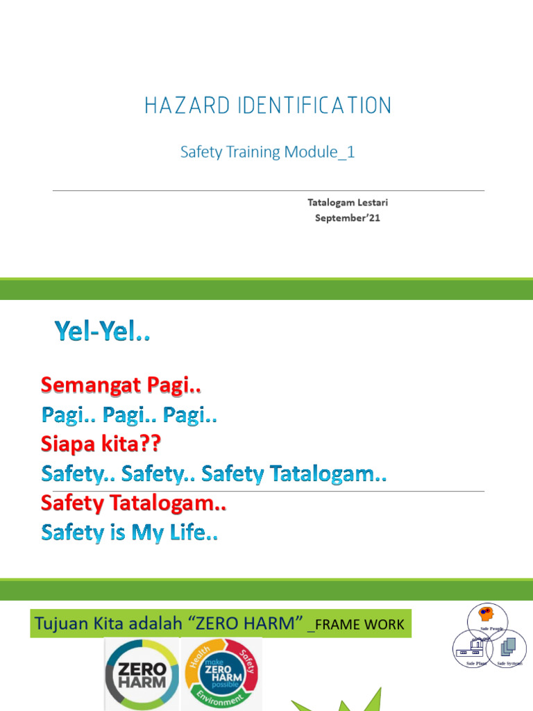 Safety TRN MDL - 01 Identifikasi Bahaya | PDF