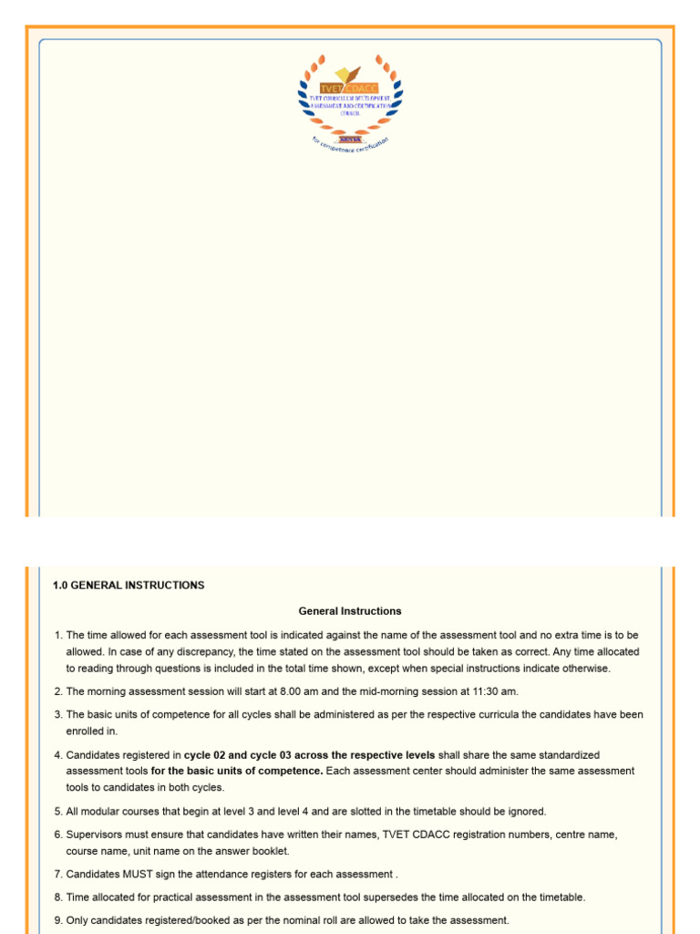 Tvet Cdacc Timetable July 2025 Series | PDF | Engineering