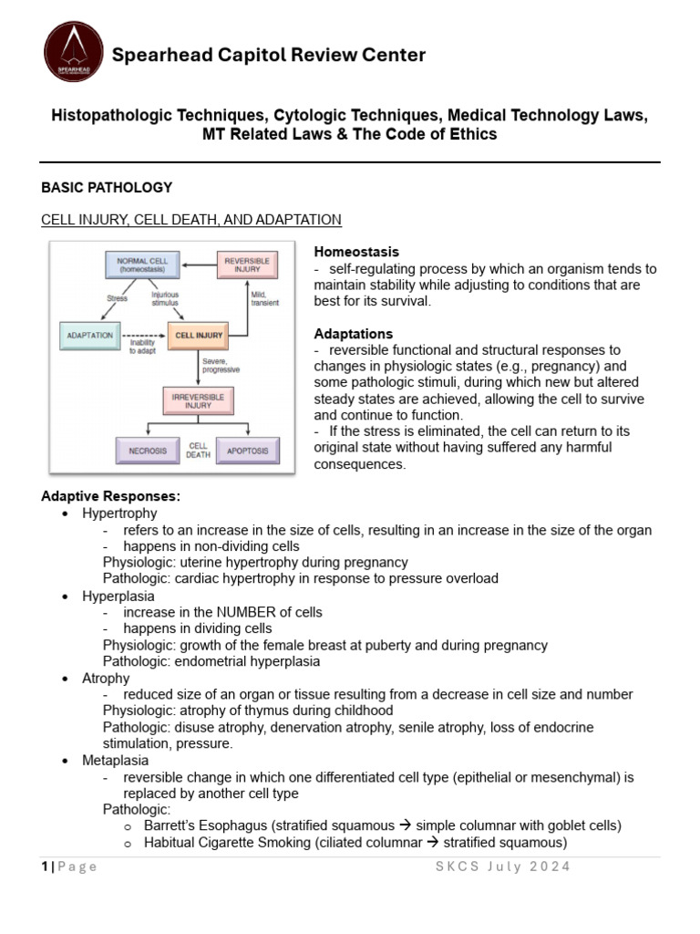 Histopathologic Techniques | PDF | Necrosis | Staining