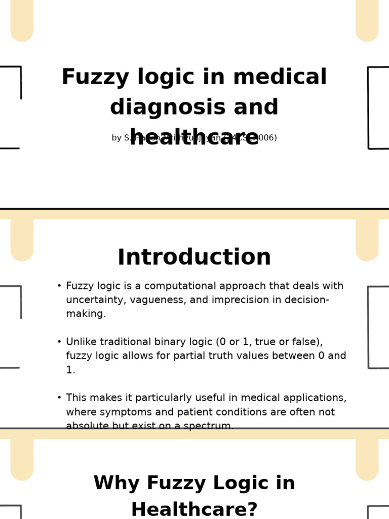 Fuzzy Logic Applications in Medical Diagnosis | PDF | Fuzzy Logic ...