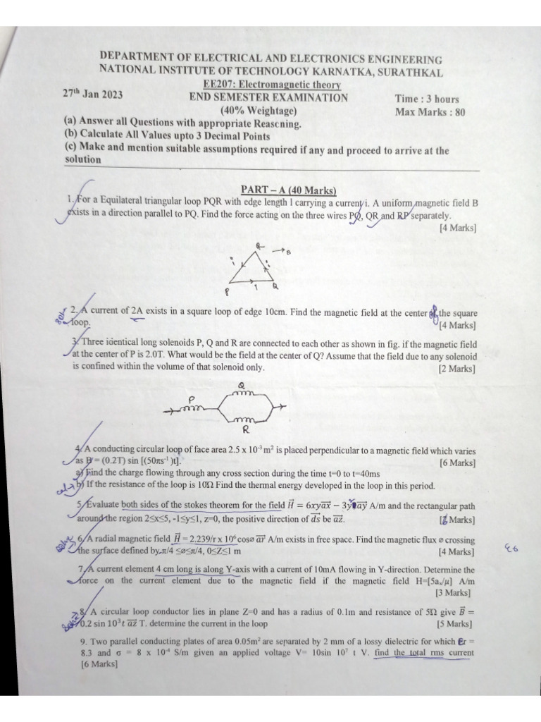 EE207 End Sem 2023 | PDF