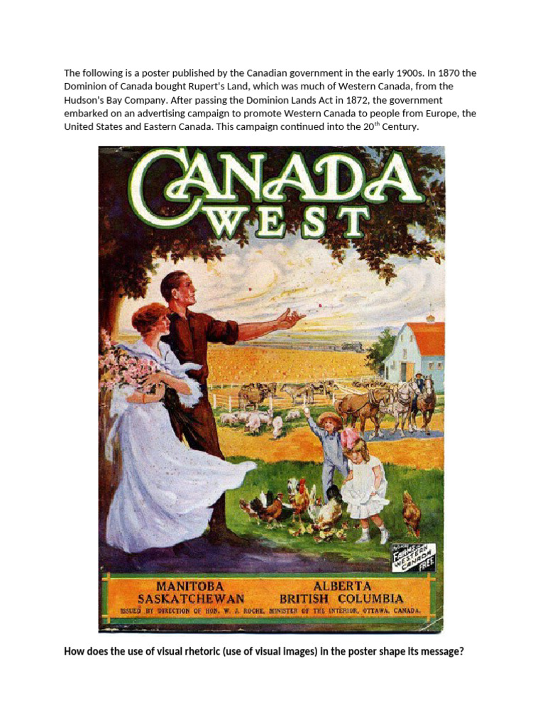 Canada West Poster | PDF