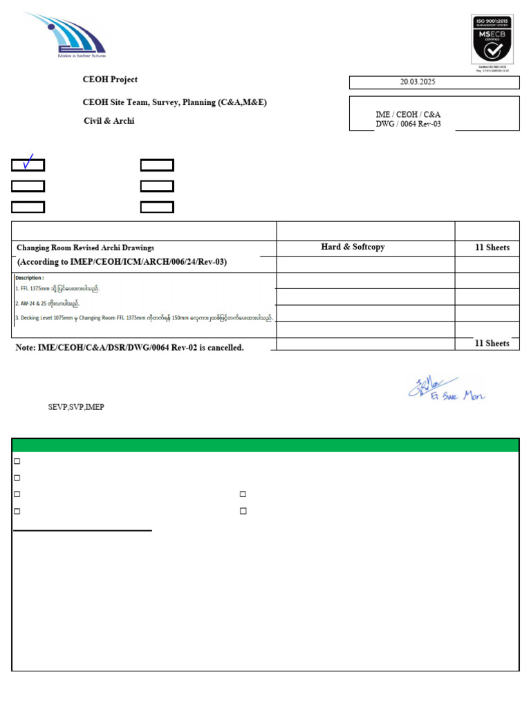 IME - CEOH - C&A - DSR - DWG-0064 Rev-03 | PDF | Buildings And ...
