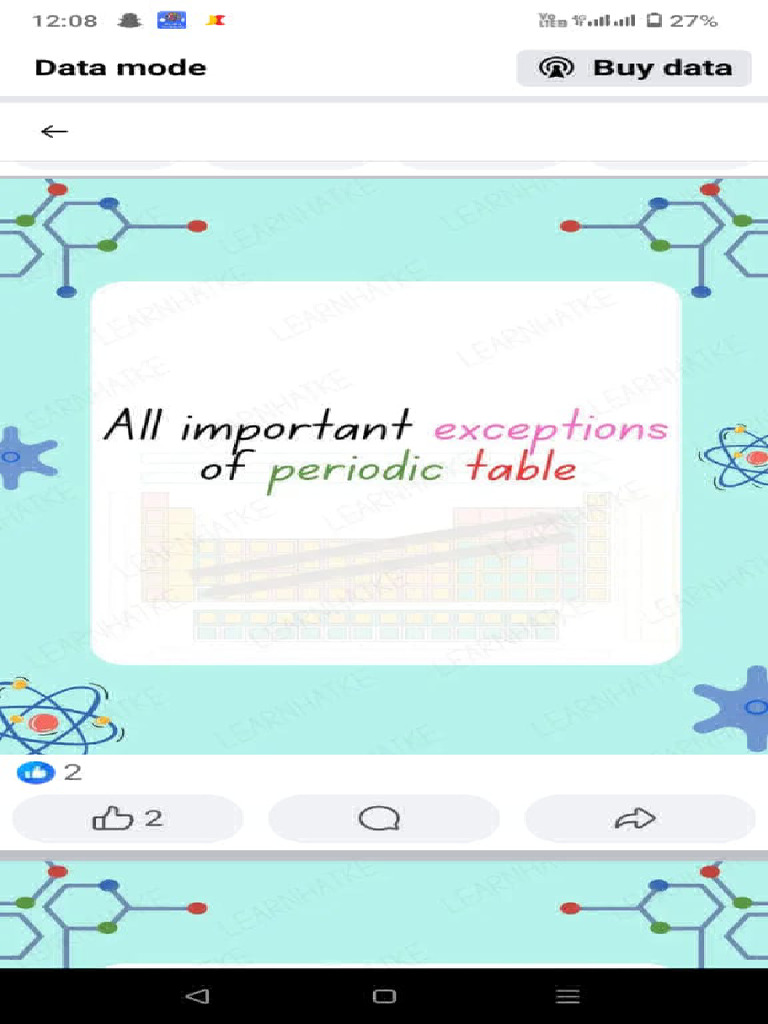 Exceptions of Periodic Table | PDF