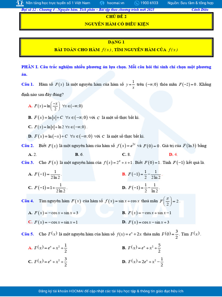 Chuong 4 Chu de 2. Nguyen Ham Co Dieu Kien | PDF