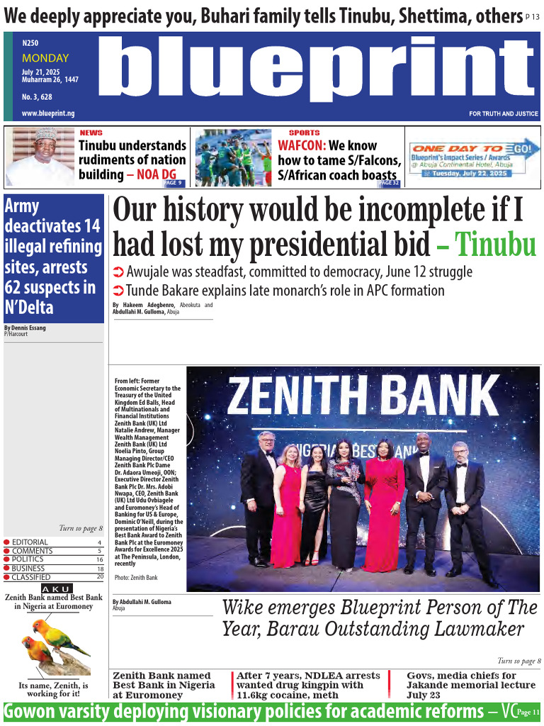 Blueprint EPaper 21st July 2025 | PDF | Nigeria