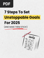 2025 Goal Setting Worksheet Guide | PDF