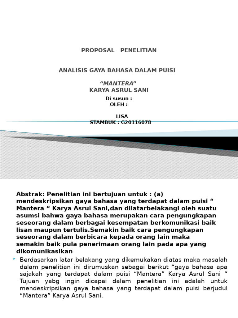 Power Poin Tesis Baru | PDF