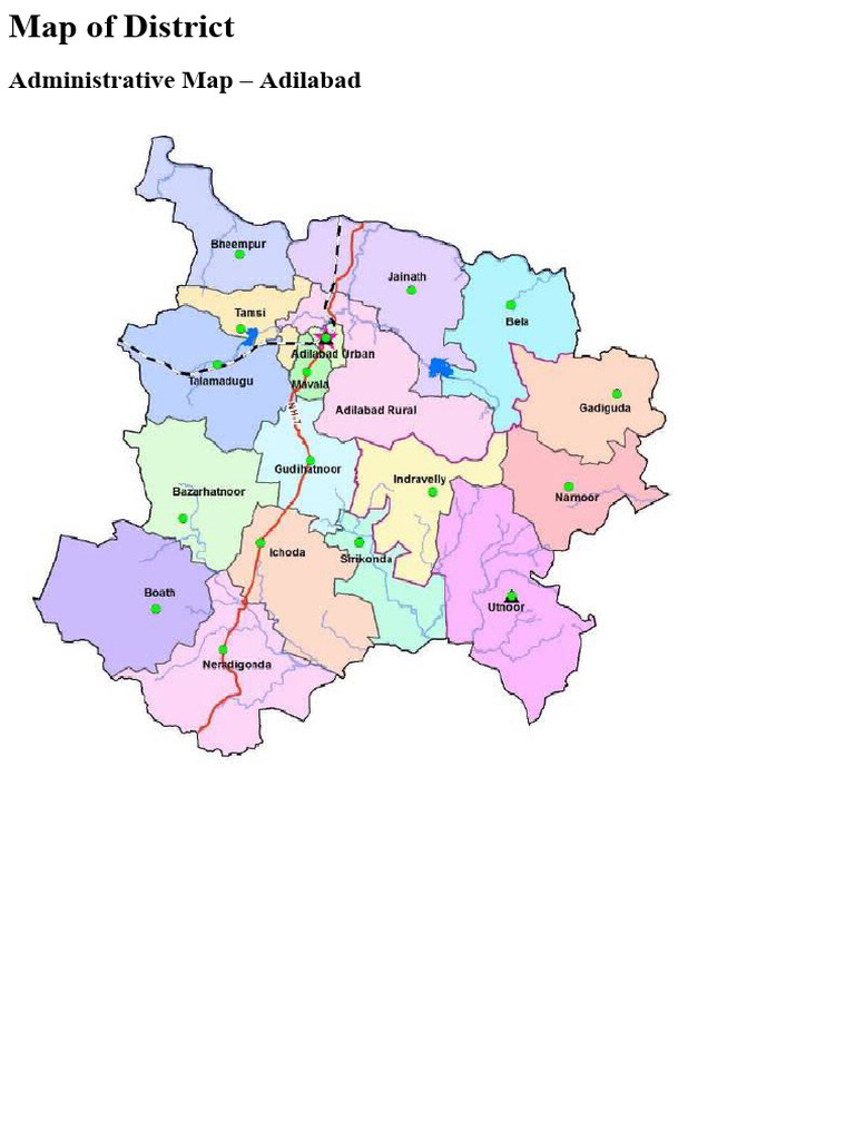 Adilabad District Map | PDF