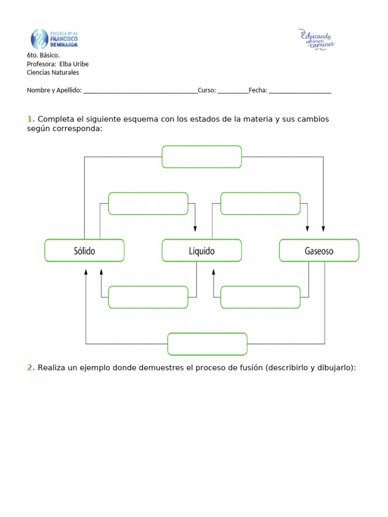 Guia Practica Final de Los Estados de La Materia | PDF