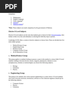 O Level Subjects Overview | PDF | Qualifications | Student Assessment ...