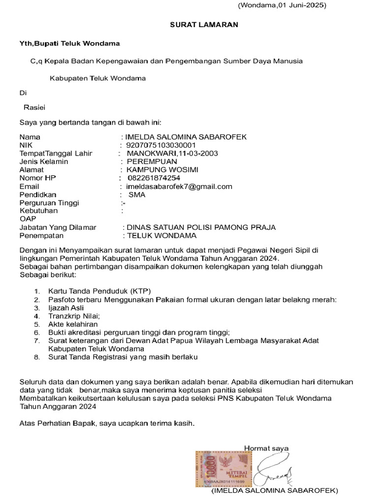 Imelda Lamaran | PDF