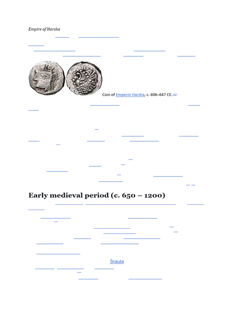 Empire of Harsha | PDF | Indian Religions