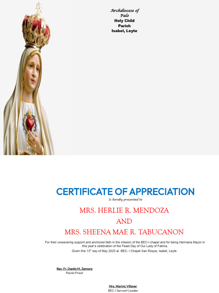 Certificate of Appreciation | PDF
