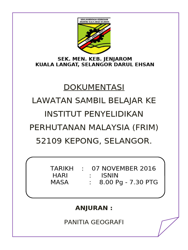 Cover Dokumentasi Frim | PDF