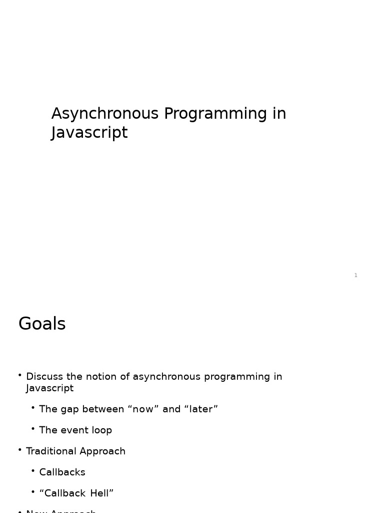 Lecture JS - Asyncronous Programming - Part 1 | PDF | Java Script | Callback (Computer Programming)