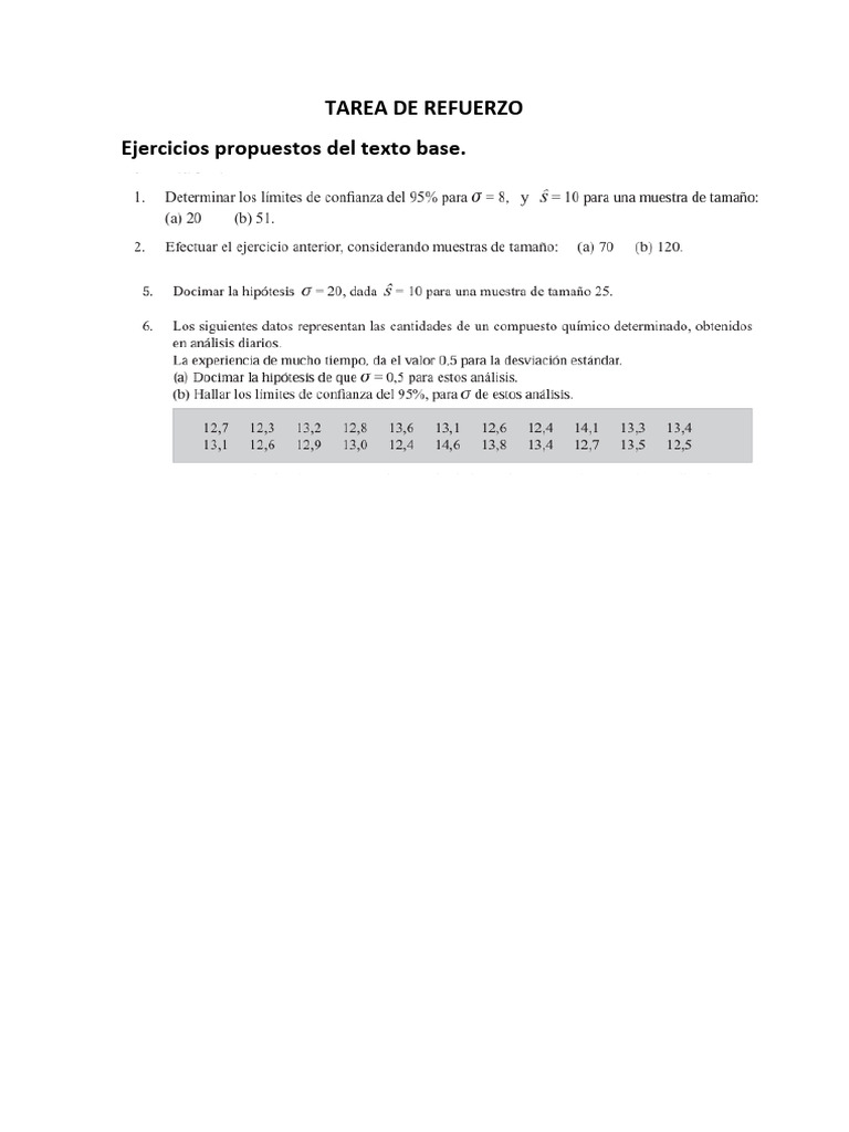 Tarea de Refuerzo | PDF