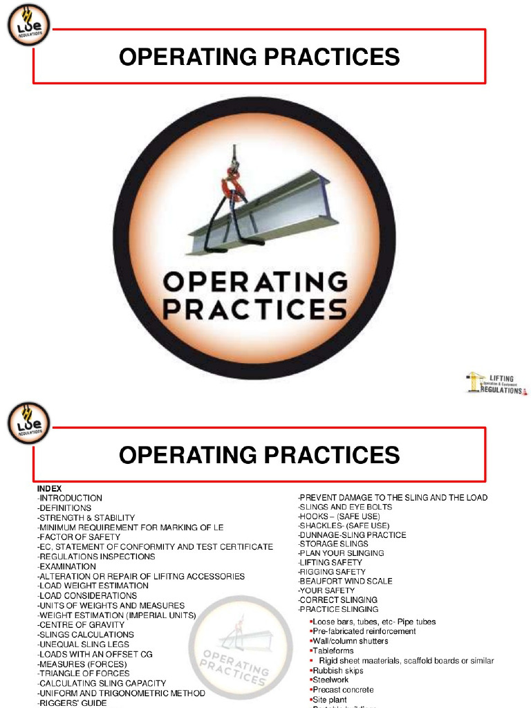 Operating Practices | PDF