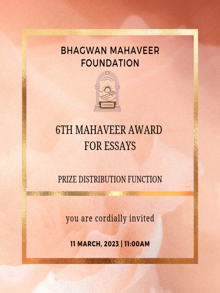 Invitation - 6th Essay Function | PDF