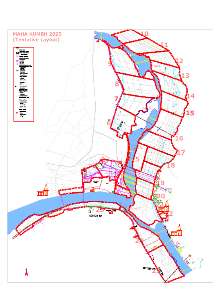 Maha Kumbh 2025: Tentative Layout Map | PDF