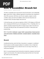 RISC-V Assembler Cheat Sheet - Project F | PDF | Computer Architecture | Office Equipment