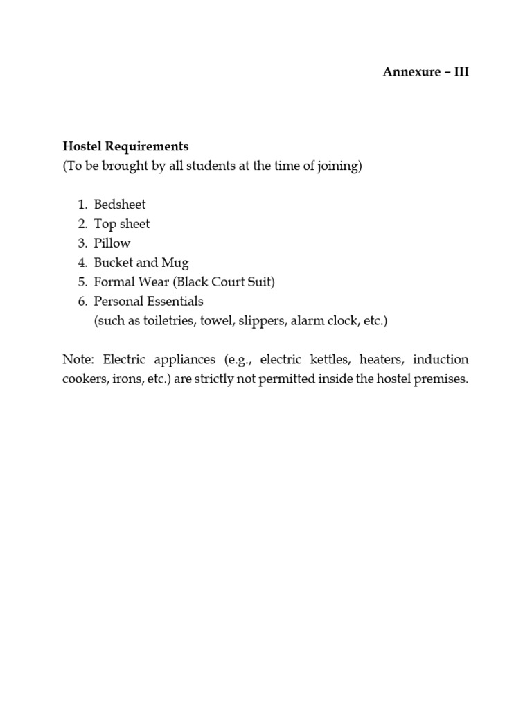 Annexure III | PDF