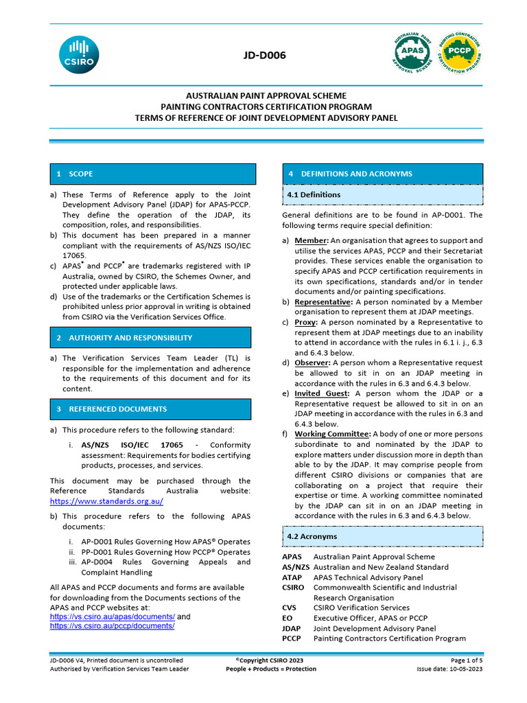 Jd-d006v4 Termsofref Jdap | PDF | Specification (Technical Standard) | International ...