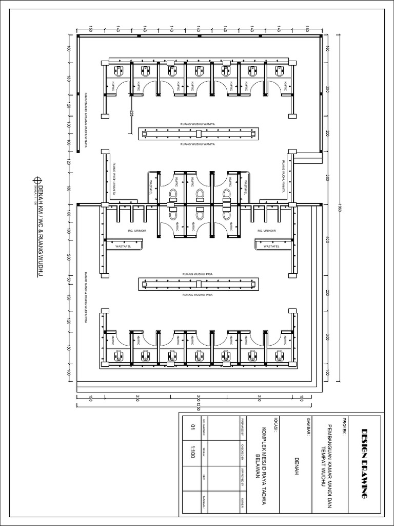 Gambar Arsitektur Denah Tempat Wudhu Masjid | PDF