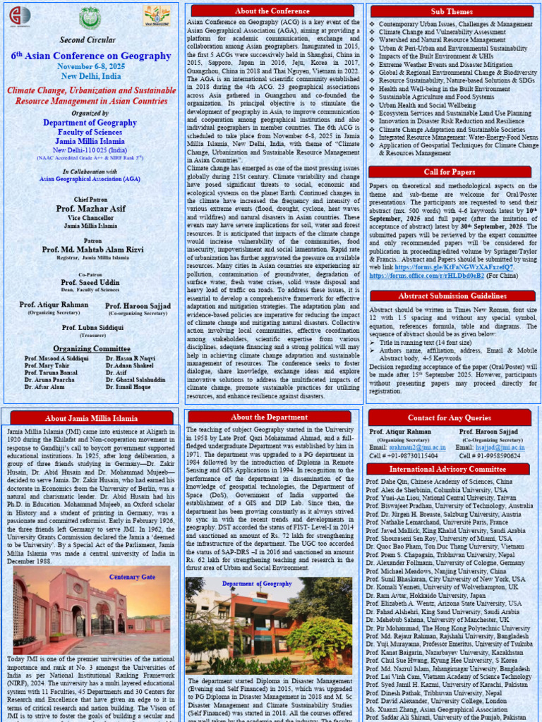 Second Circular 6th ACG 2025 | PDF | Environment | Nature